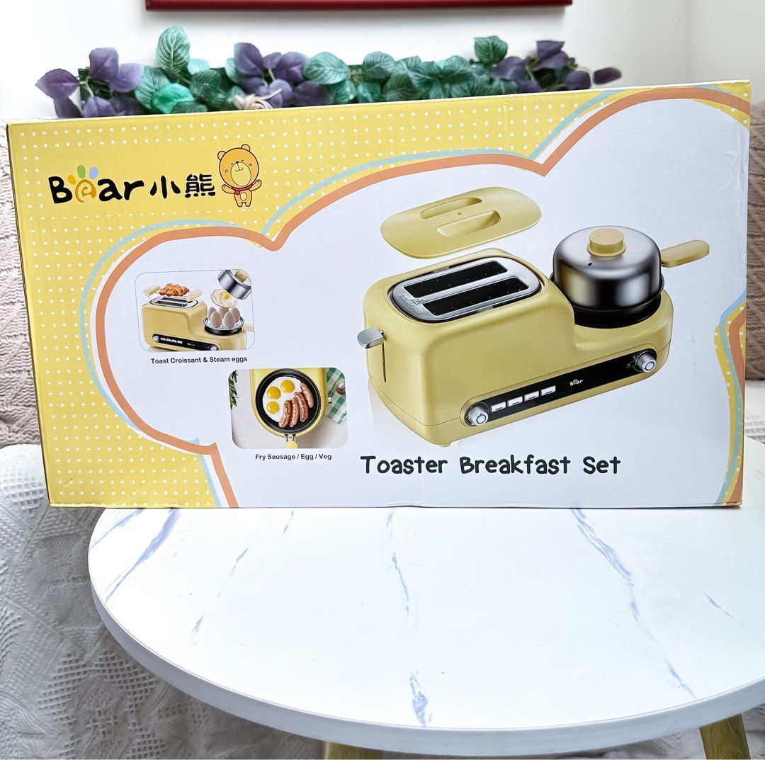 BNIB Powerpac Bear 5 in 1 Toaster Breakfast Set | Cute and Functional ...