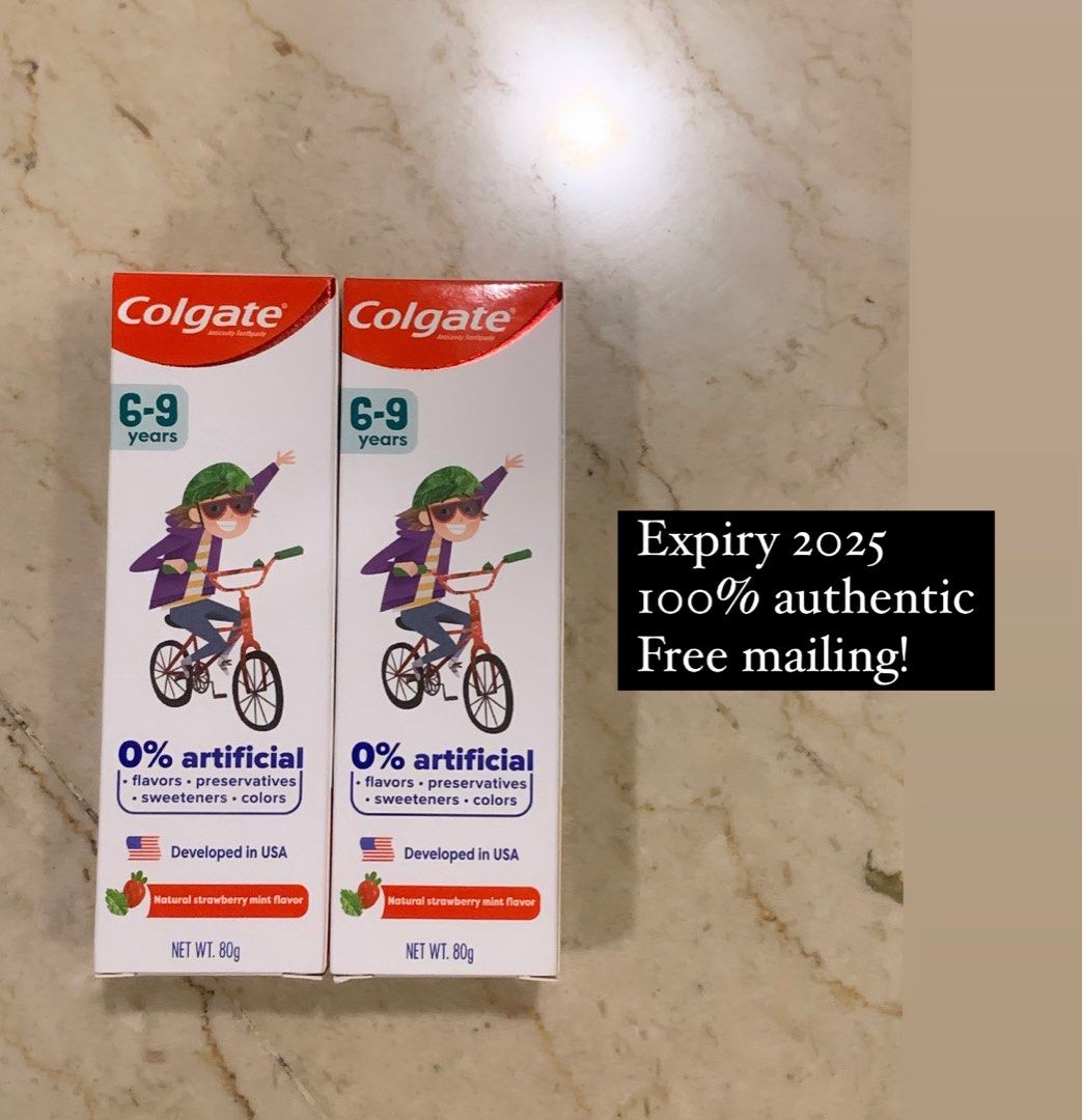 BNIB Colgate Kids Toothpate 6-9 years old Strawberry Mint Flavour ...