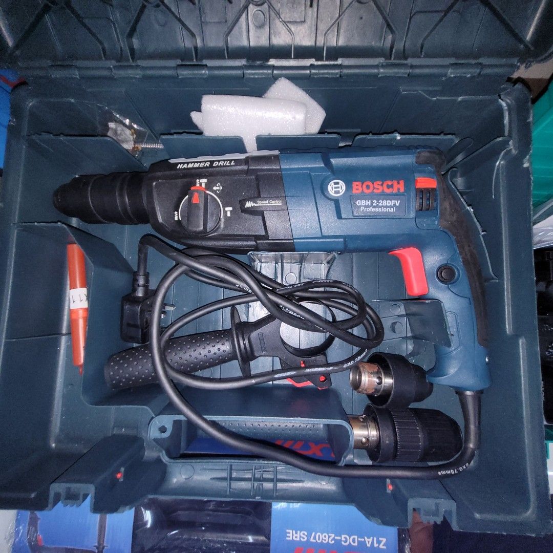 Bosch GBH 2-28 DFV Rotary Hammer with SDS-plus, Furniture & Home Living ...