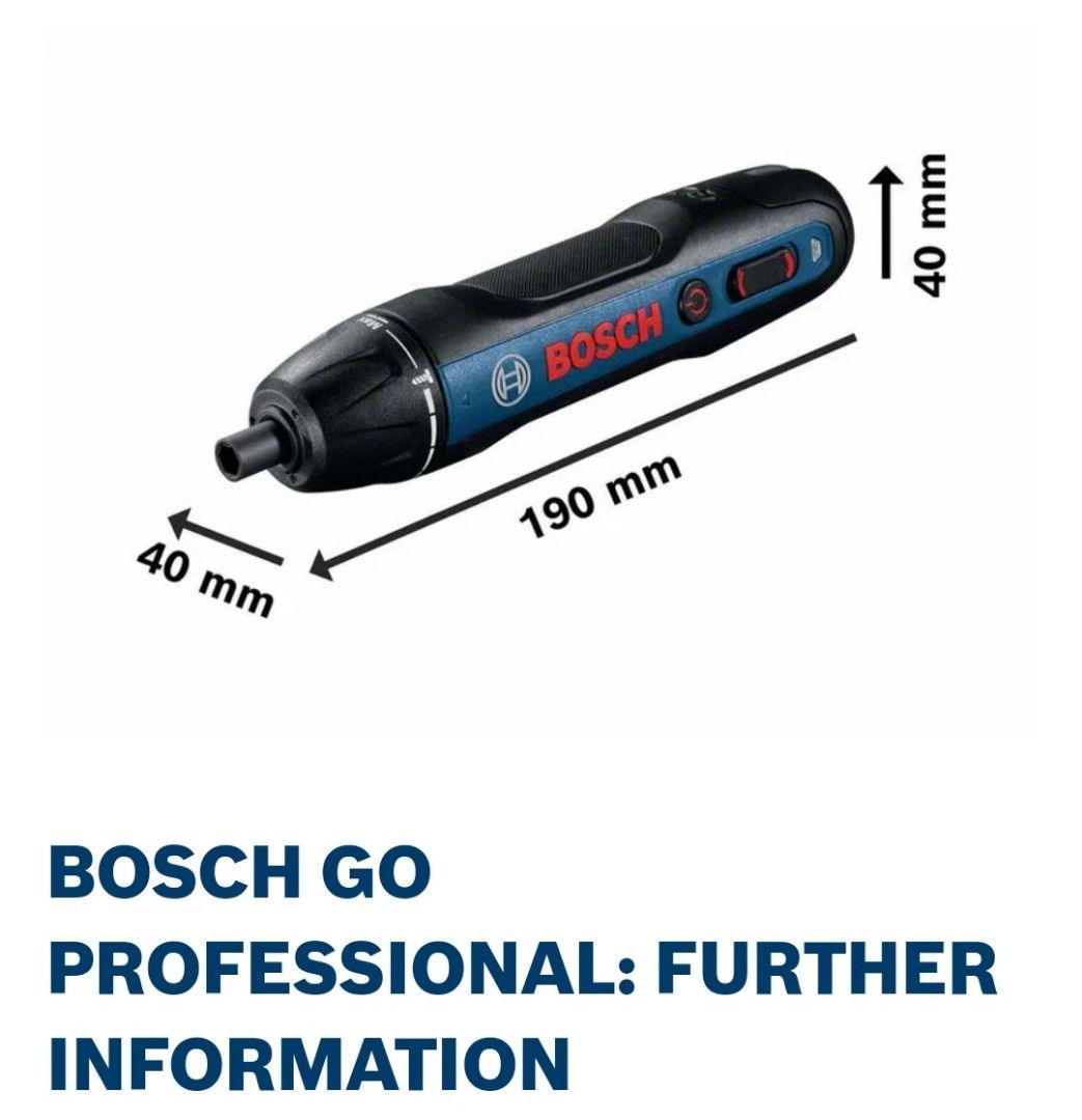 Original Bosch Go 2 Professional Cordless Wireless Screwdriver ...