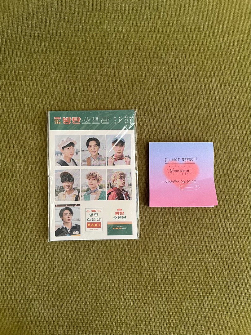 BTS SG 2020 Sticker Set (Sealed), Hobbies & Toys, Memorabilia ...
