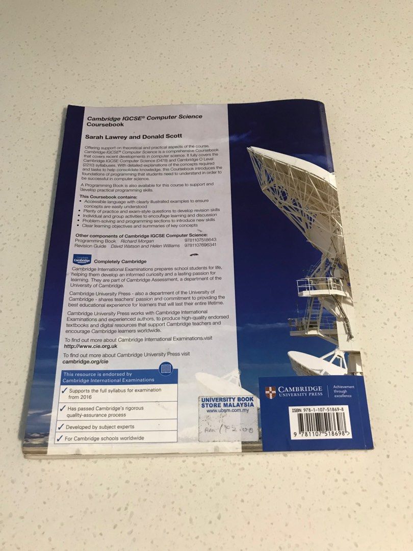 Cambridge Igcse Computer Science Coursebook Hobbies And Toys Books