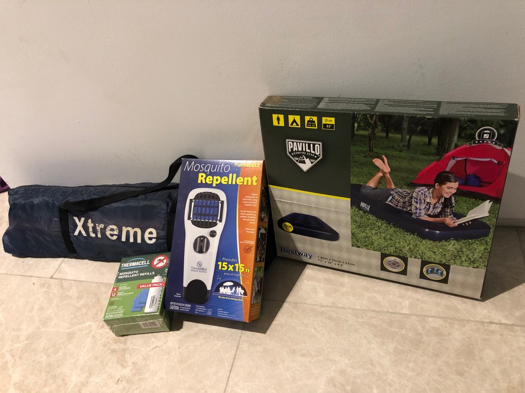 Tent, Inflatable Mattress, Mosquito Repellent, Sports Equipment, Hiking ...