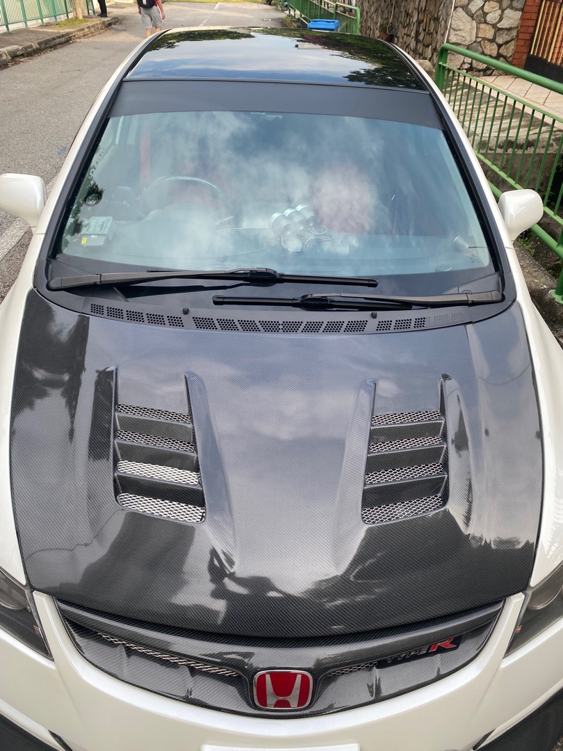 Carbon Fiber Hood/bonner for All Civic FD and FD2R, Car Accessories ...