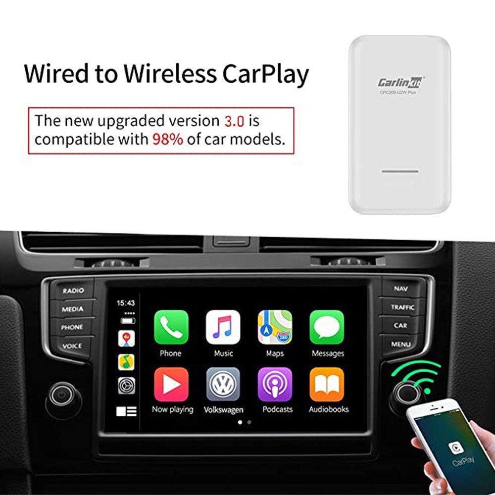 Carlinkit PLUS Version (CPC200-U2W-PLUS)! Convert Wired Carplay to ...