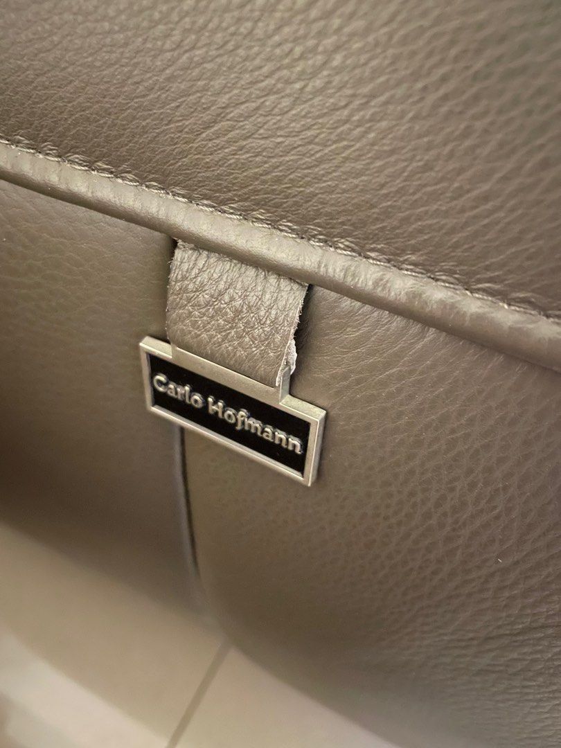 Carlo Hofmann 3 seater full leather recliner sofa, Furniture & Home ...