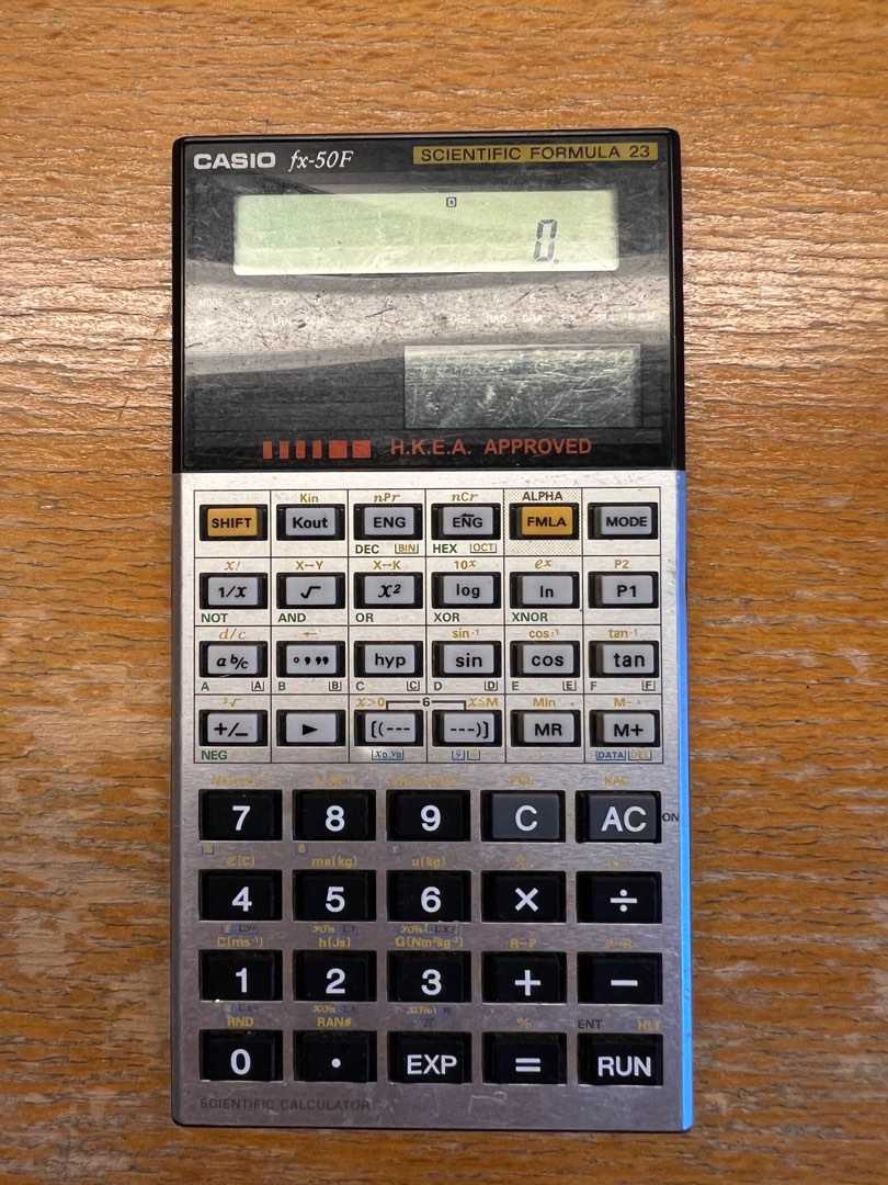 Casio 計數機 fx-50F, 電腦＆科技, 商務用科技產品 - Carousell