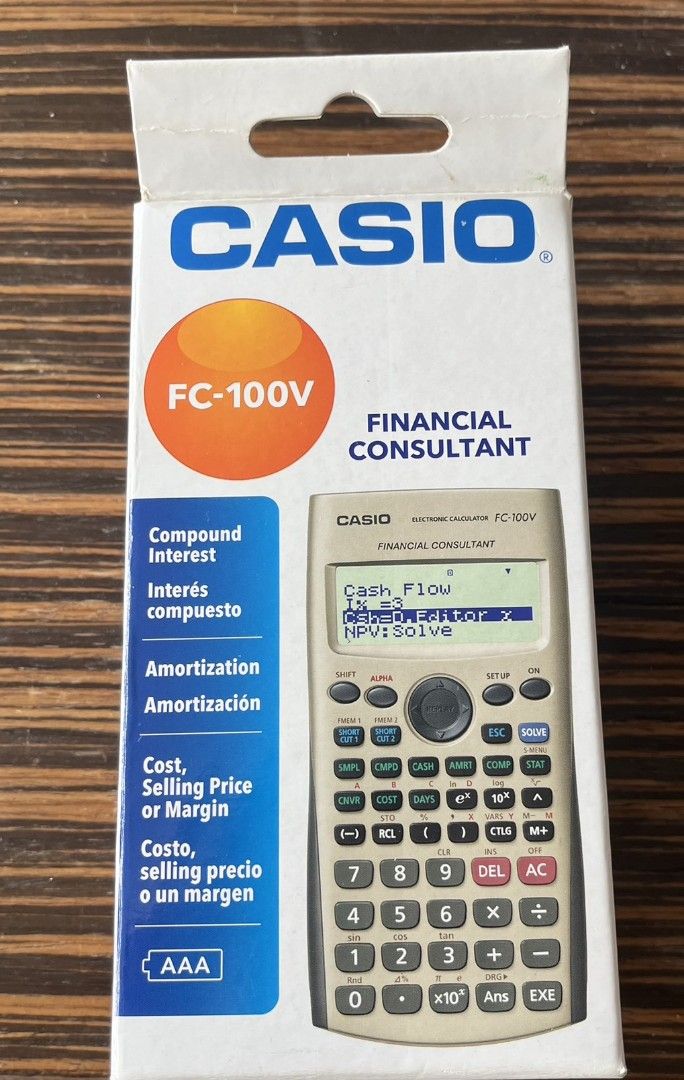 Casio Financial Calculator FC-100V, Computers & Tech, Laptops ...