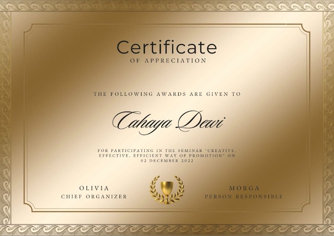 Certificate Template Design, Computers & Tech, Parts & Accessories ...