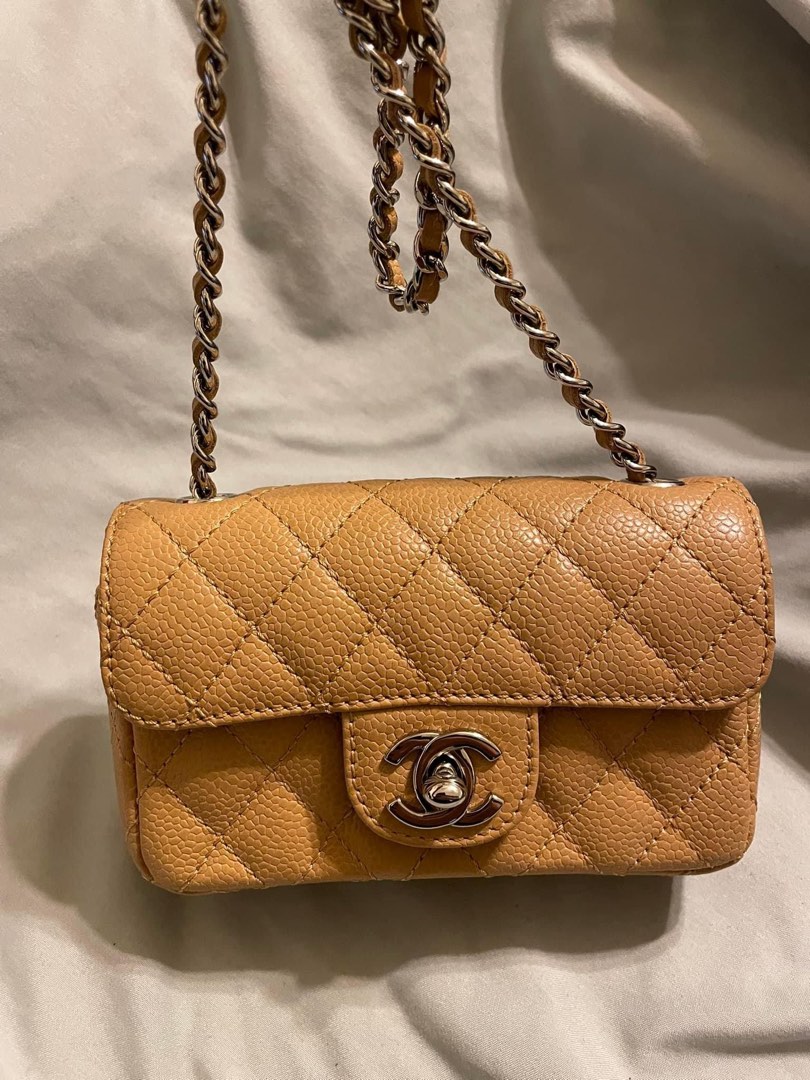 Chanel extra mini rectangular flap, Luxury, Bags & Wallets on Carousell