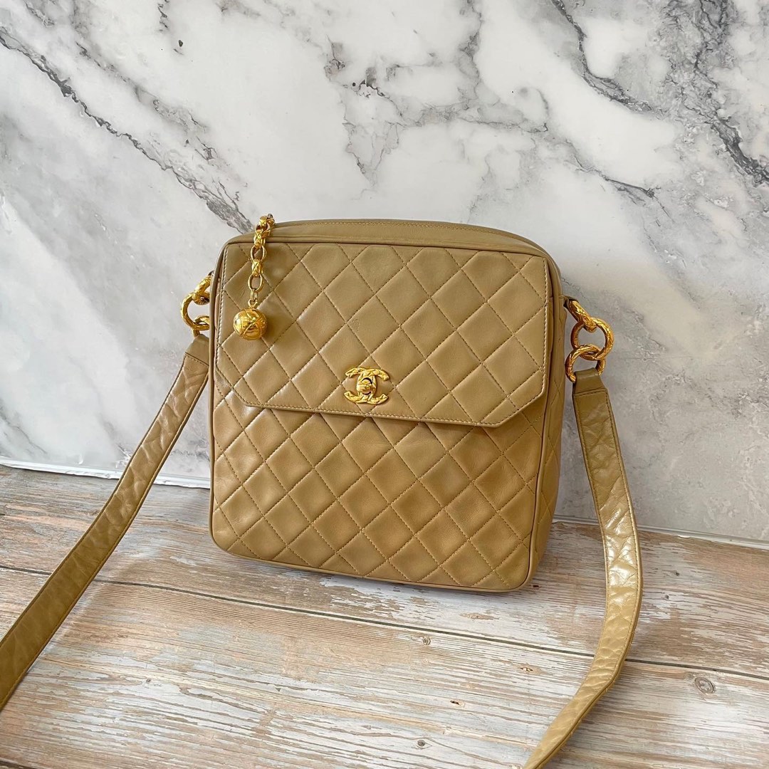 Chanel Gold Ball Crossbody Bag, Luxury, Bags & Wallets on Carousell