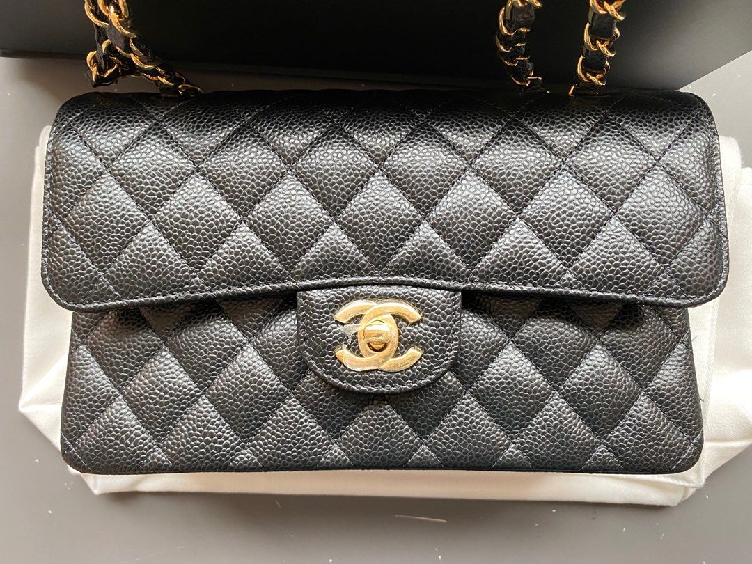 Chanel Small Caviar Classic Flap Bag, Luxury, Bags & Wallets on Carousell