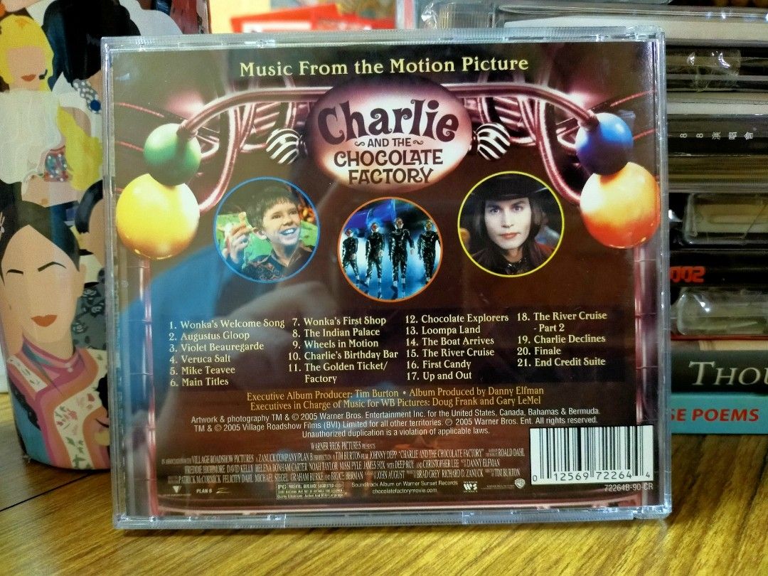 Charlie and the Chocolate Factory Movie Soundtrack, Hobbies & Toys ...