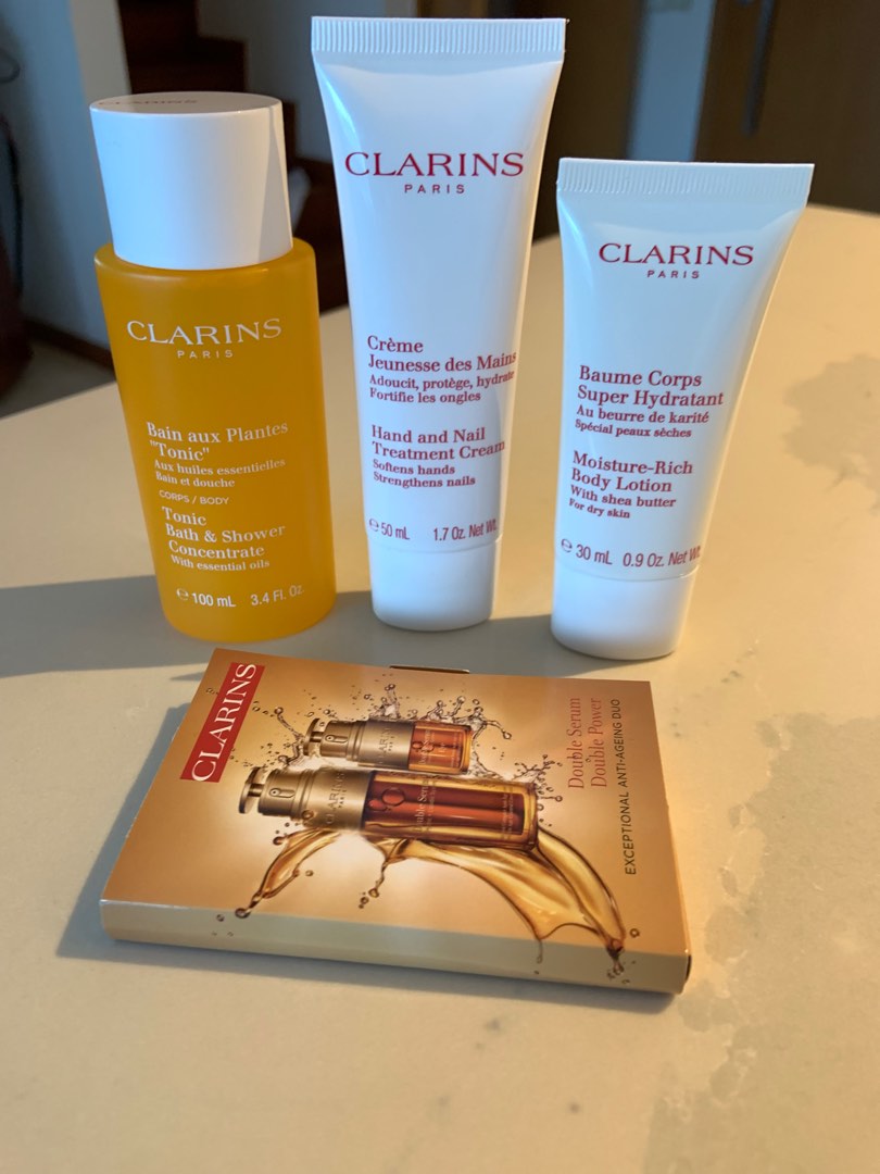 Clarins sample, Beauty & Personal Care, Face, Face Care on Carousell