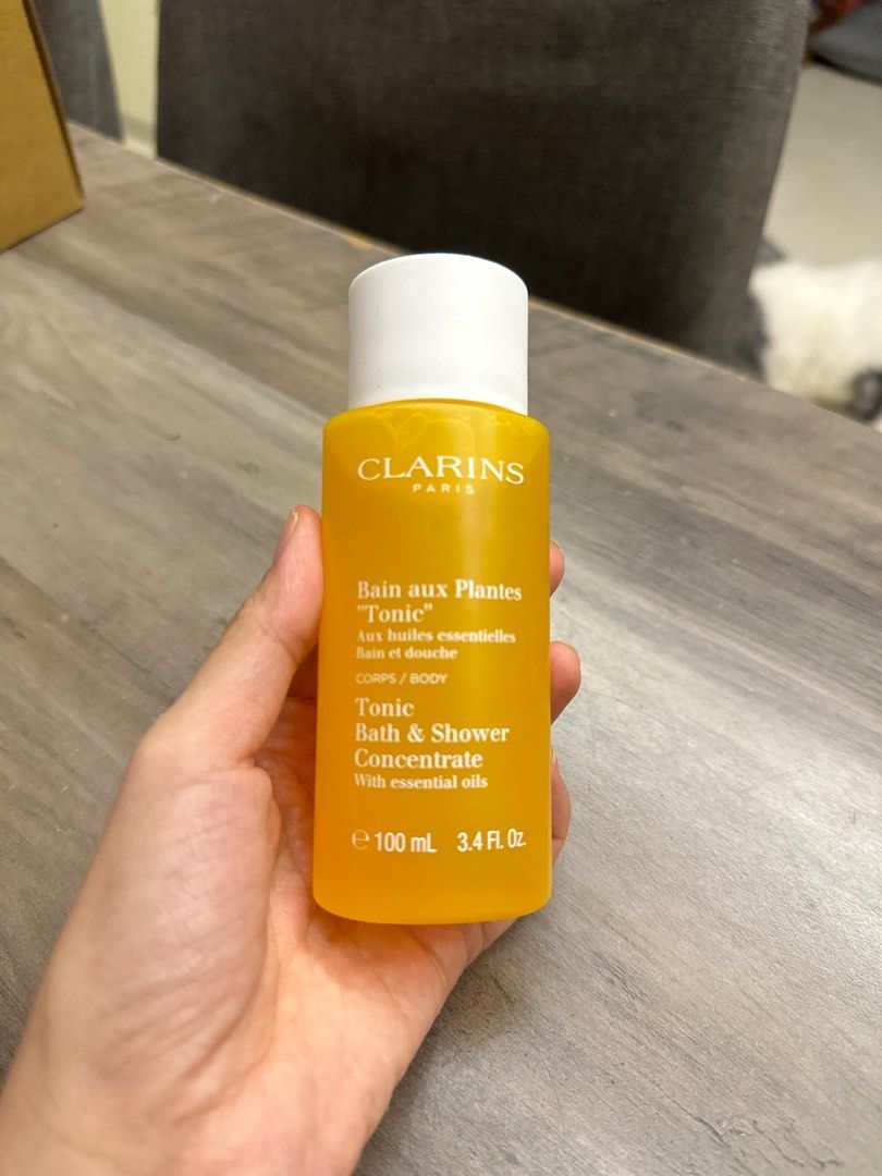 Clarins tonic bath & shower concentrate 100ml, Beauty & Personal Care ...