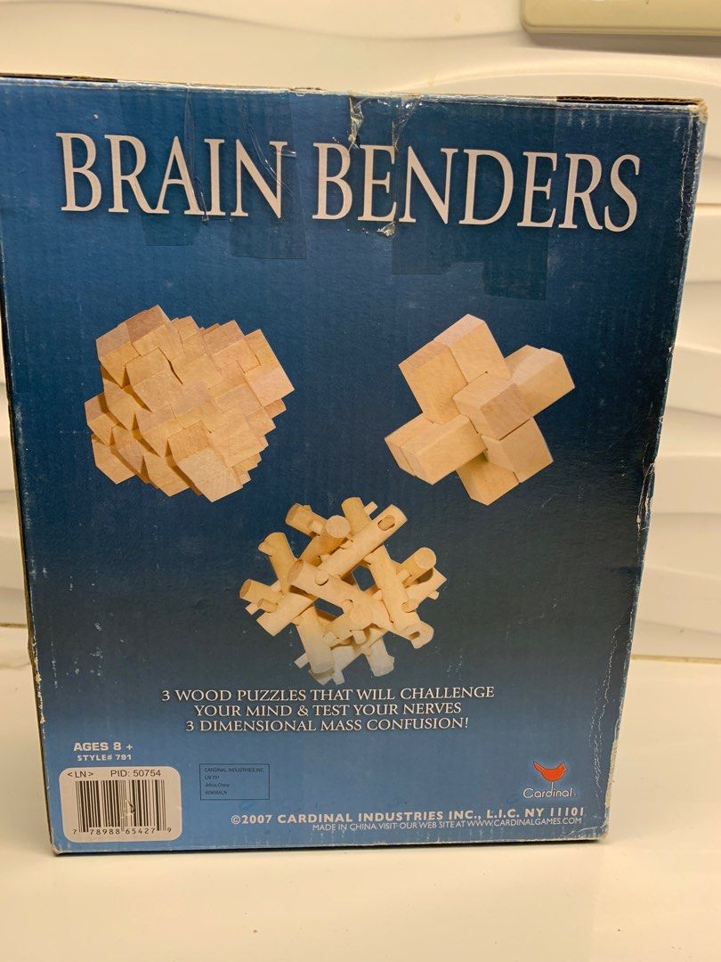 Puzzles and BrainTeasers BRAIN BENDERS | 3 Wood Puzzles That Will ...