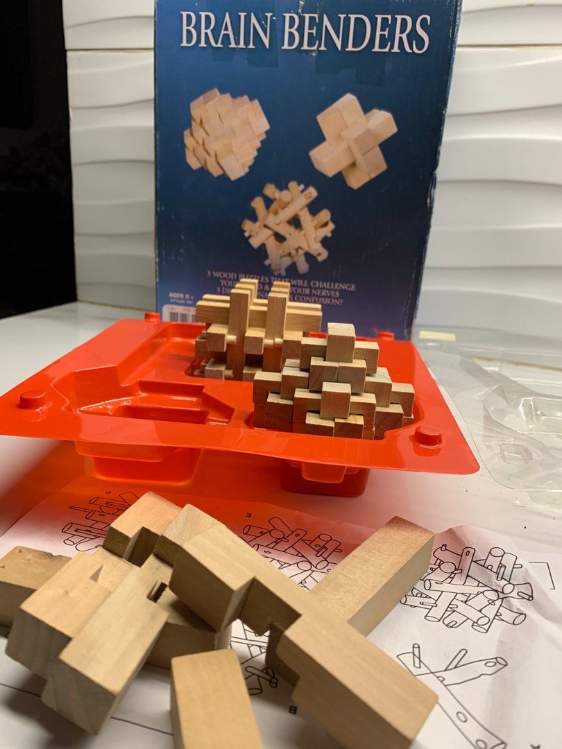 Puzzles and BrainTeasers BRAIN BENDERS | 3 Wood Puzzles That Will ...