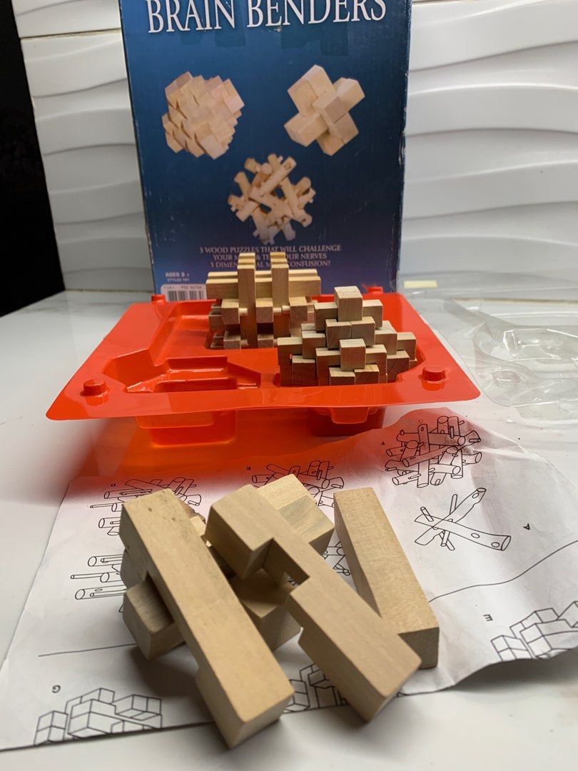 Puzzles and BrainTeasers BRAIN BENDERS | 3 Wood Puzzles That Will ...