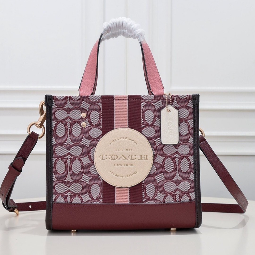 Coach Dempsey Tote 22 Sling Bag, Women's Fashion, Bags & Wallets, Tote ...