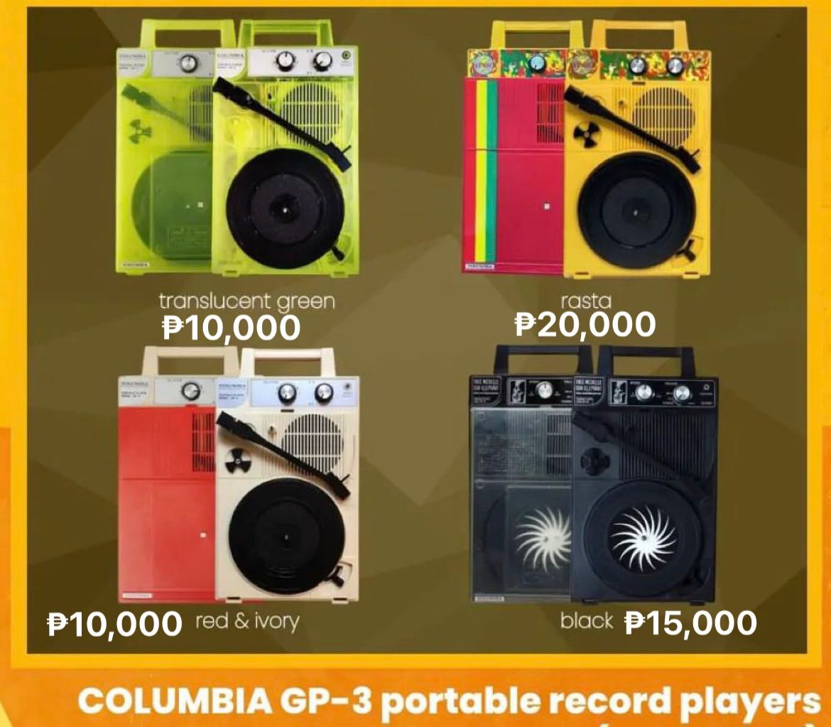 Columbia GP-3 Portable turn tables, Audio, Portable Music Players on Carousell