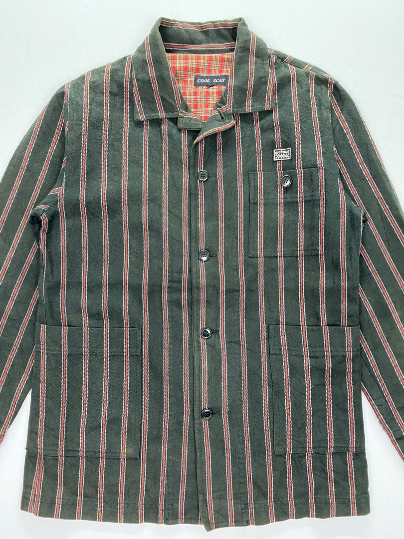 Cool Scat Stripes Chore Jacket, Men's Fashion, Coats, Jackets and ...