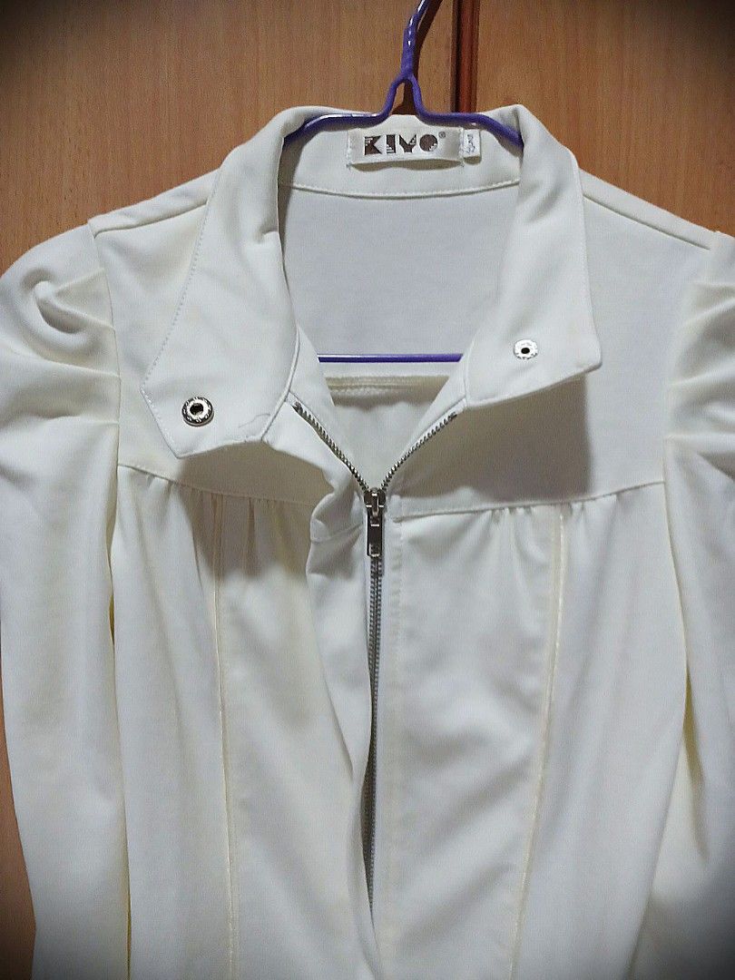 Cream white jacket, Women's Fashion, Coats, Jackets and Outerwear on ...