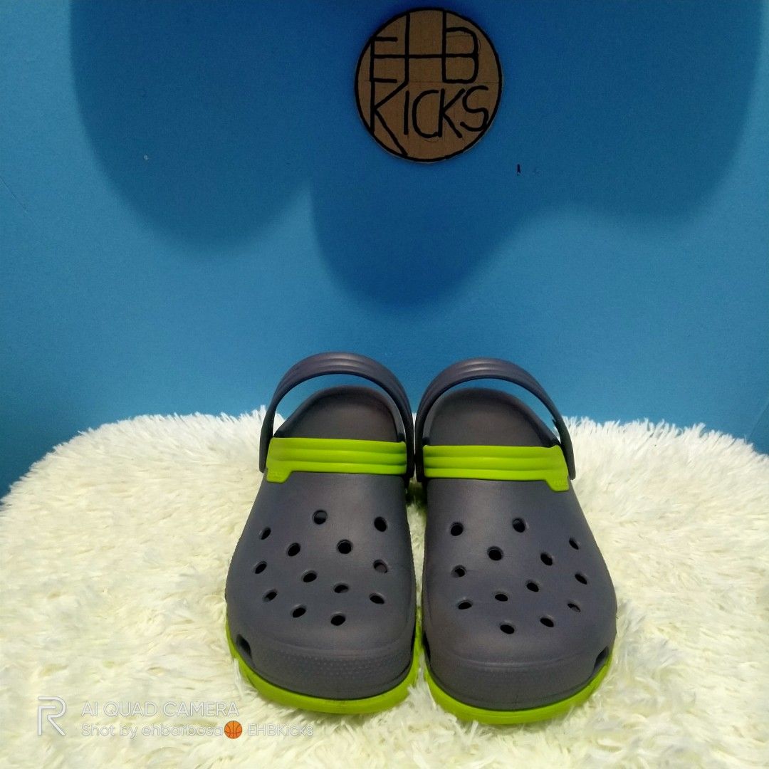 Crocs Duet Max Clog Green Orig, Men's Fashion, Footwear, Slippers ...