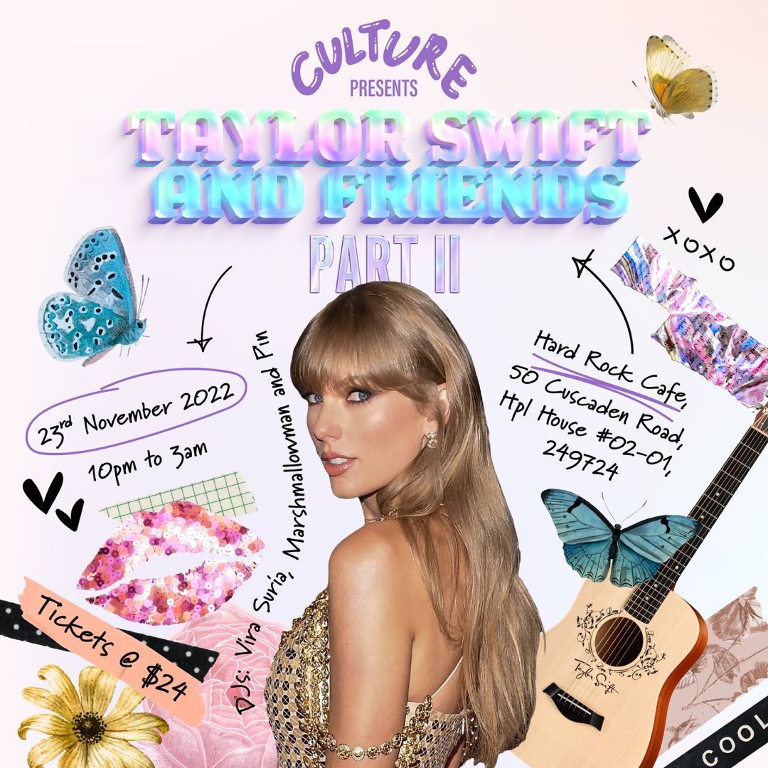 culture taylor swift and friends hard rock, Tickets & Vouchers, Event ...