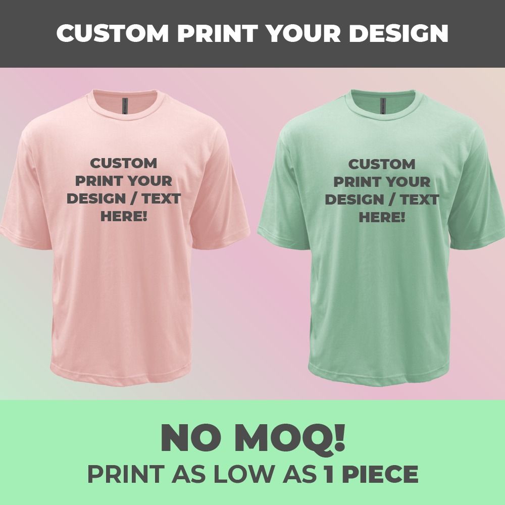 Custom oversized t-shirt printing! No MOQ, Men's Fashion, Tops & Sets ...
