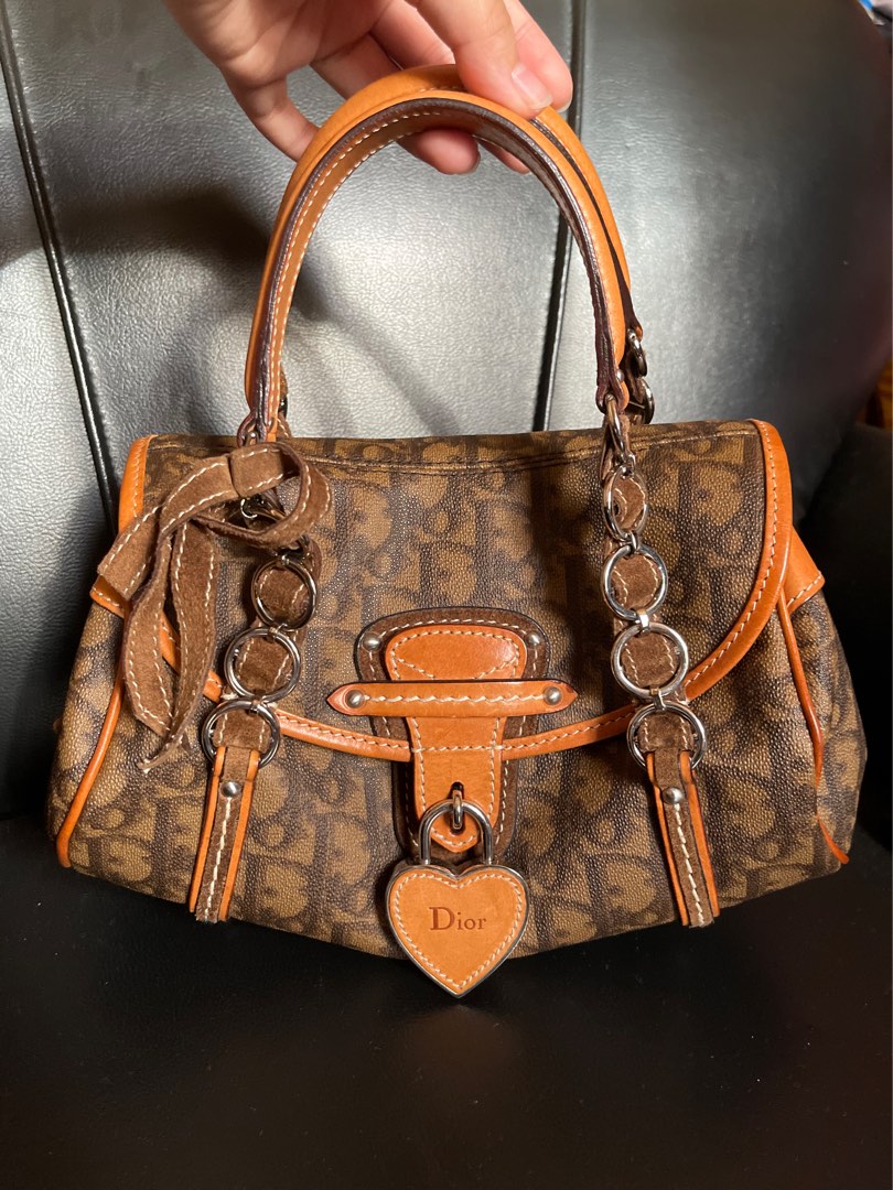 DIOR ROMANTIQUE TROTTER HEART FLAP BAG, Luxury, Bags & Wallets on Carousell