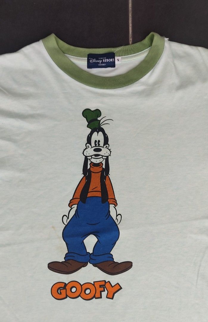 Disney Goofy Print Mirror Ringer T-shirt, Men's Fashion, Tops & Sets ...