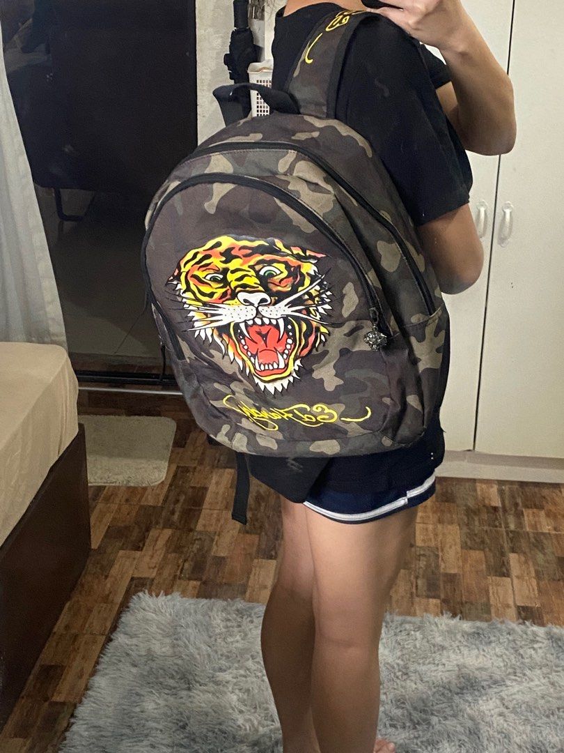 Ed Hardy Backpack, Men's Fashion, Bags, Backpacks on Carousell