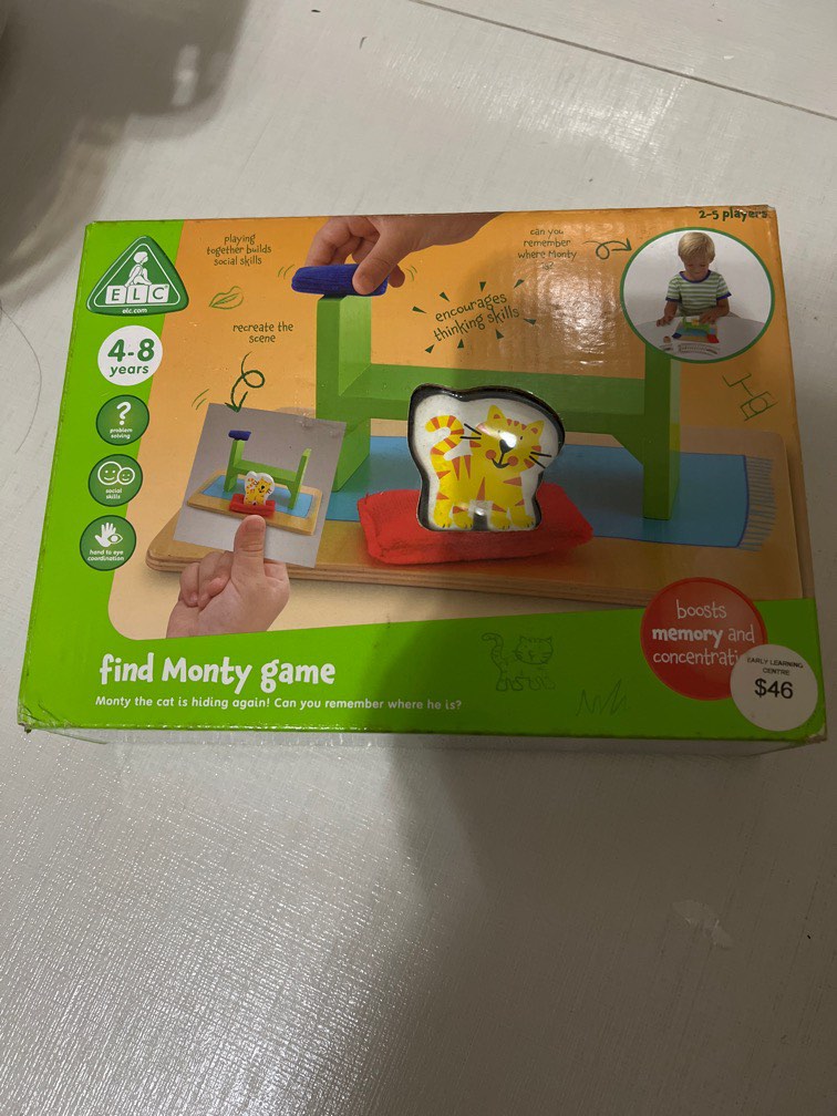 ELC find Monty Game 4-8 years old, Hobbies & Toys, Toys & Games on Carousell