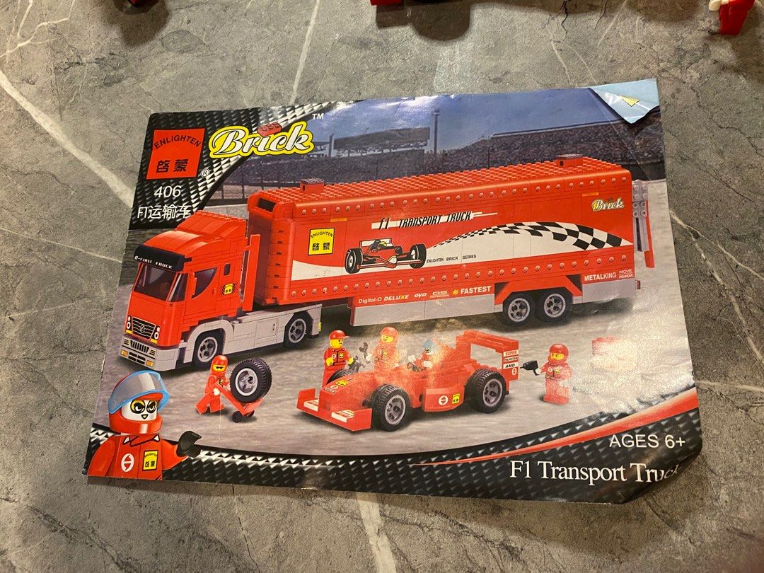 ENLIGHTEN Brick 406 F1 Transport “Lego” Set, Hobbies & Toys, Toys ...