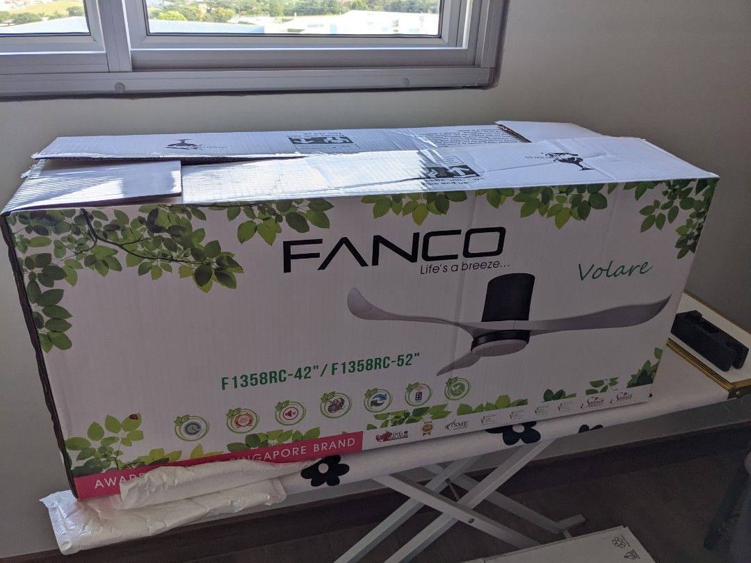 Fanco F-Star 52 inch ceiling fan, Furniture & Home Living, Lighting ...