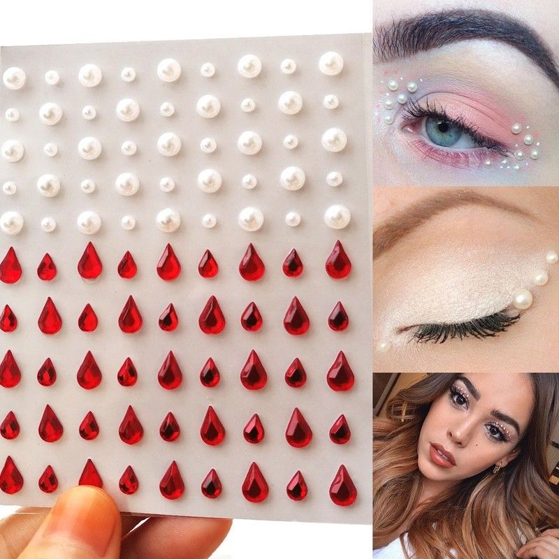 Fashion Girls Glitter Diamonds Sticker face Eyes Makeup Tattoo Sticker ...