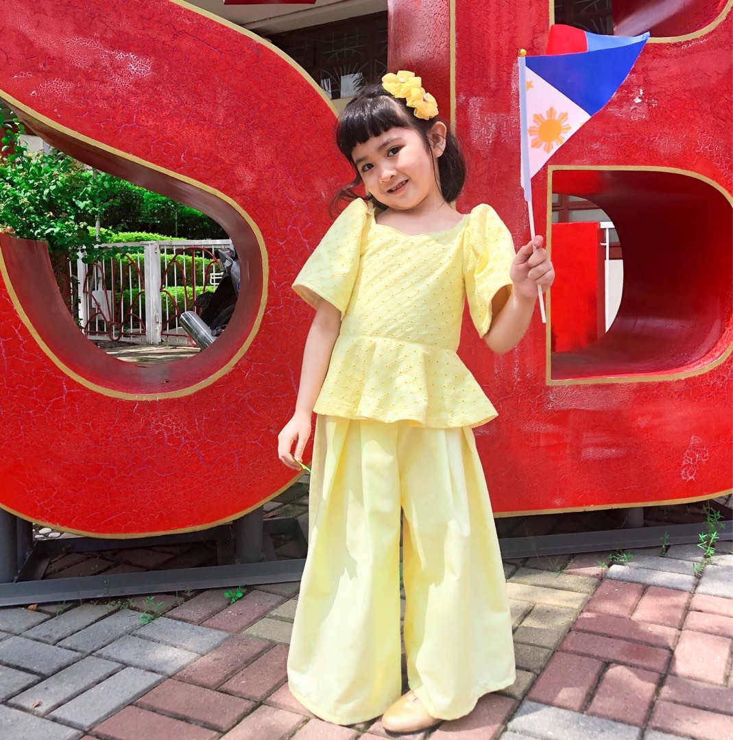 Filipiniana Terno, Babies & Kids, Babies & Kids Fashion on Carousell