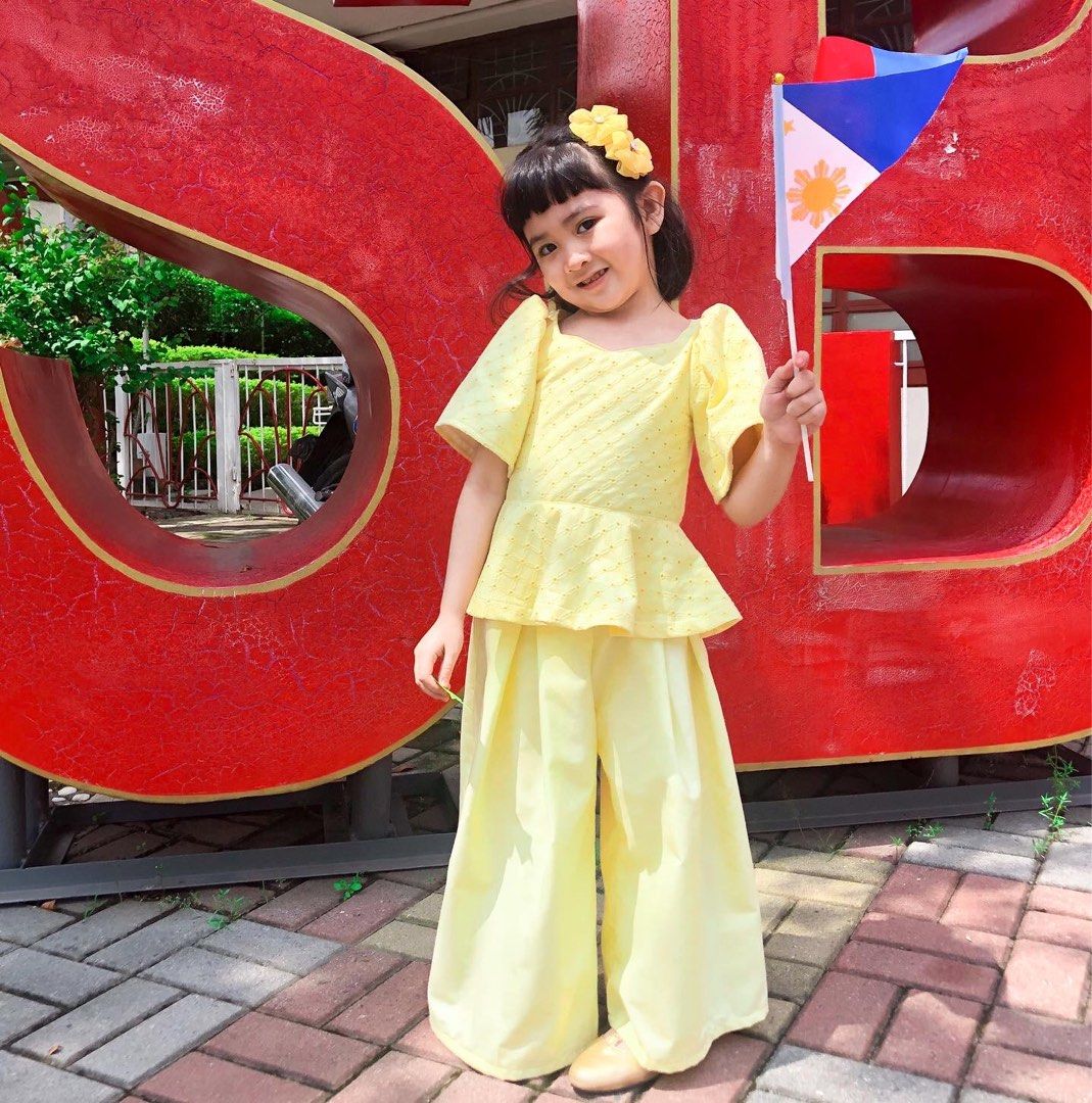 Filipiniana Terno, Babies & Kids, Babies & Kids Fashion on Carousell
