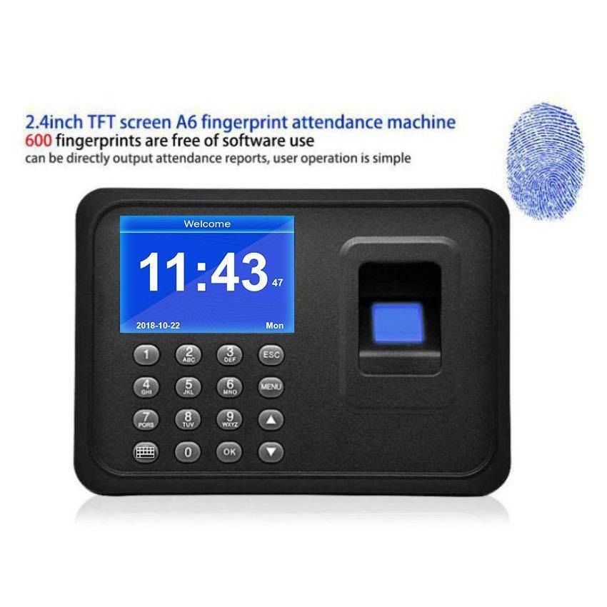 Fingerprint Time Attendance Digital Finger Print Punch Card Machine ...