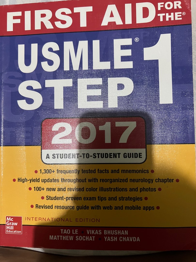 FIRST AID USMLE STEP 1, Hobbies & Toys, Books & Magazines, Textbooks on ...