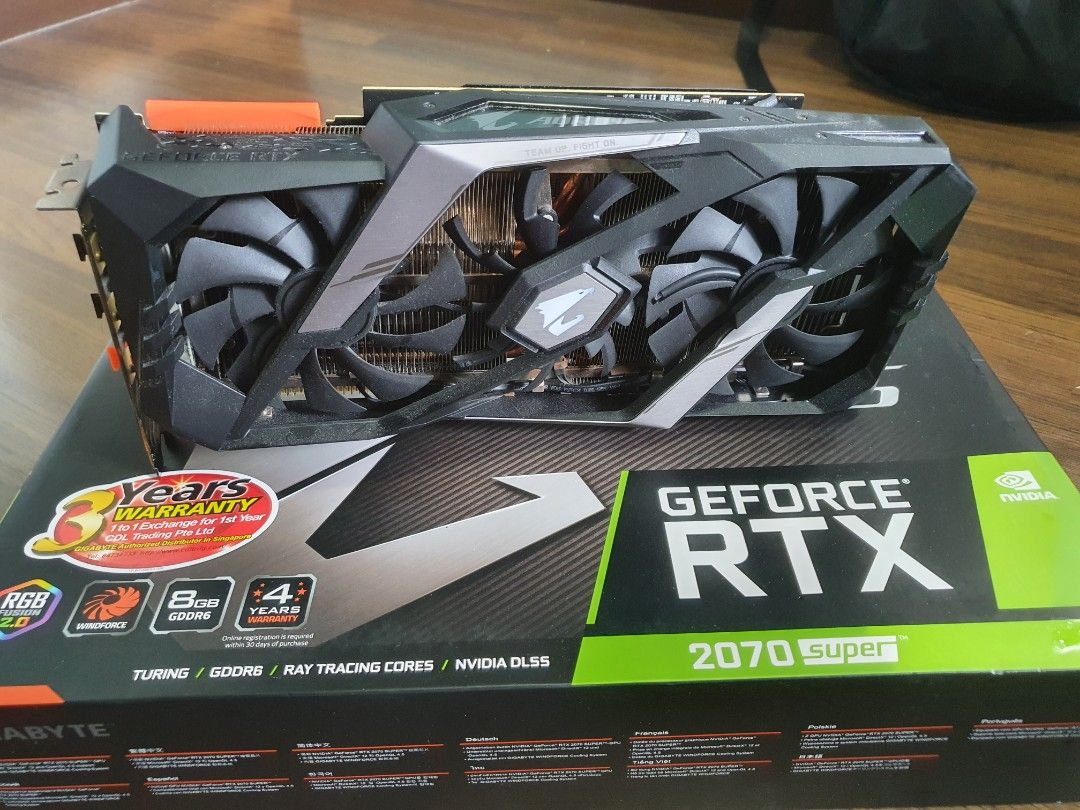 Gigabyte Aorus RTX 2070 Super 8GB GDDR6, Computers & Tech, Parts ...