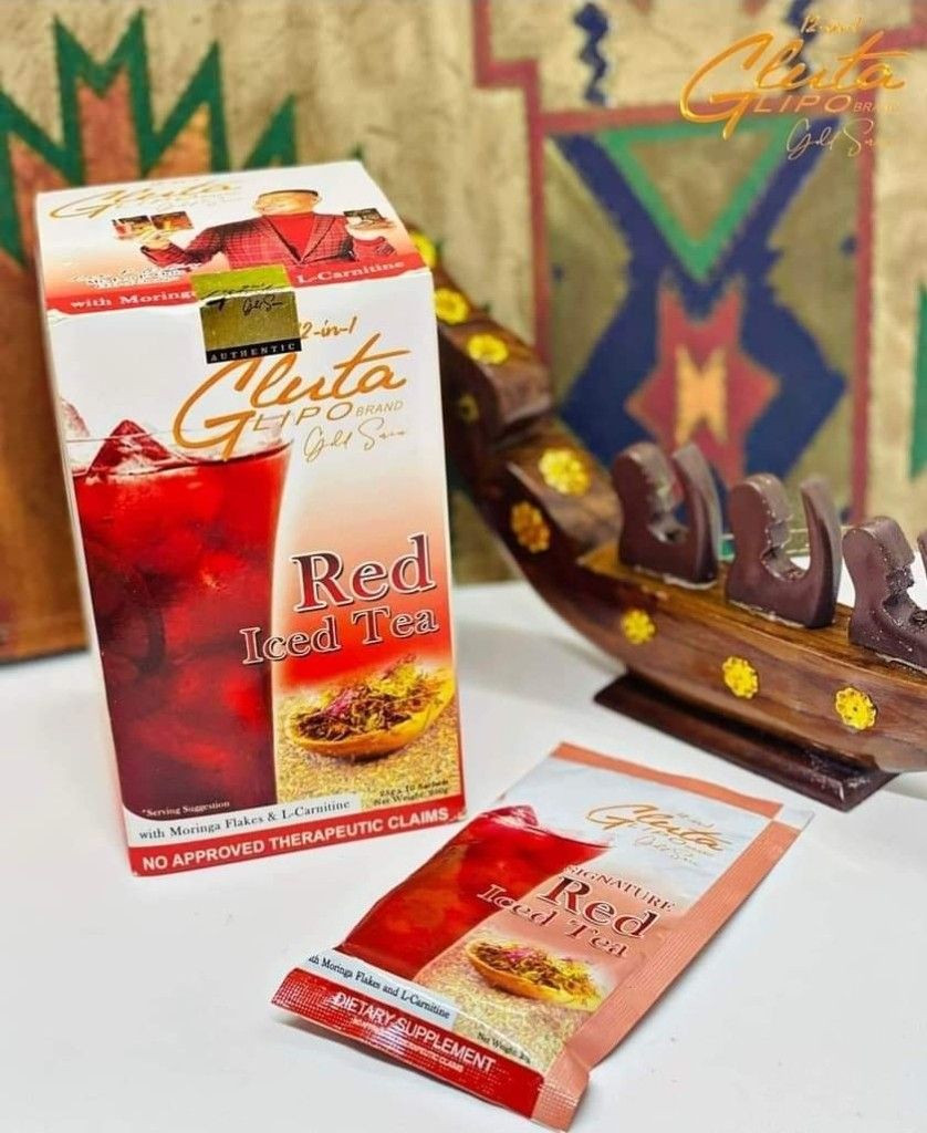 Gluta Lipo Gold Series- Red Iced Tea, Food & Drinks, Beverages on Carousell