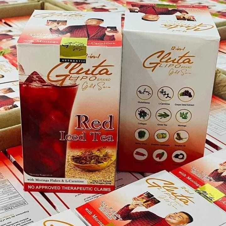 Gluta Lipo Gold Series- Red Iced Tea, Food & Drinks, Beverages on Carousell