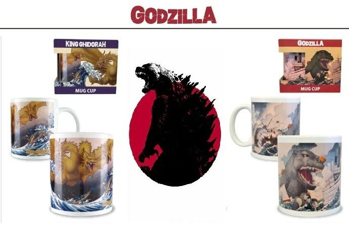 Godzilla set Kong ghidorah Collection File Folder A4 poster Cup Mug ...