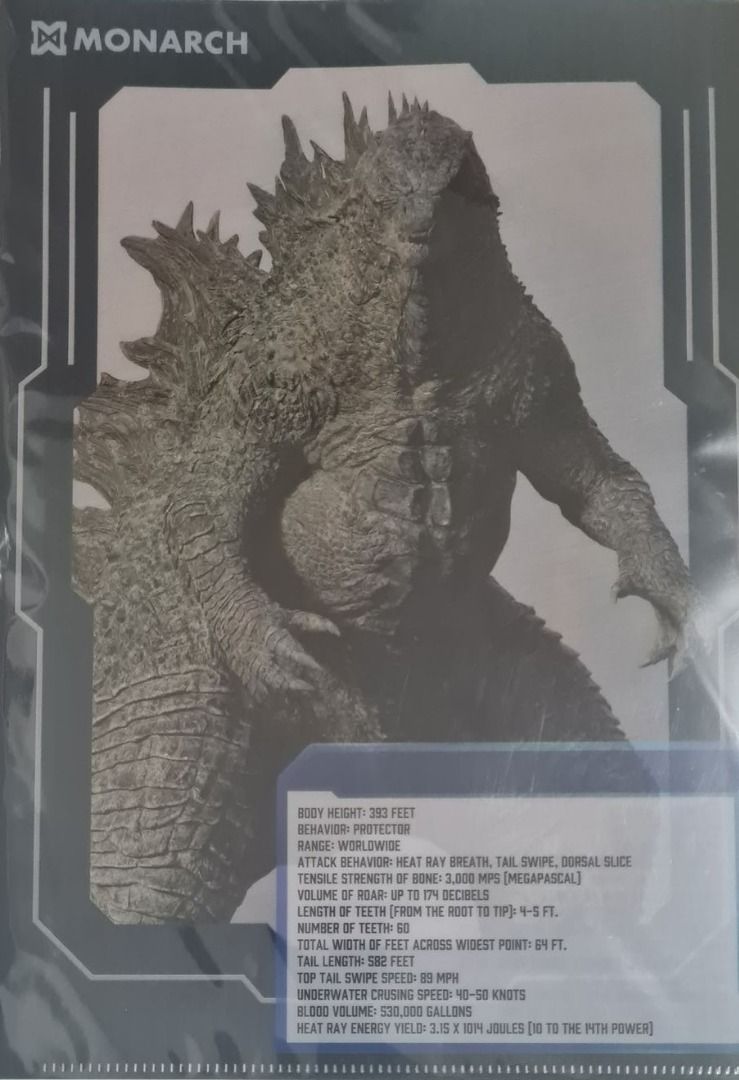 Godzilla set Kong ghidorah Collection File Folder A4 poster Cup Mug ...