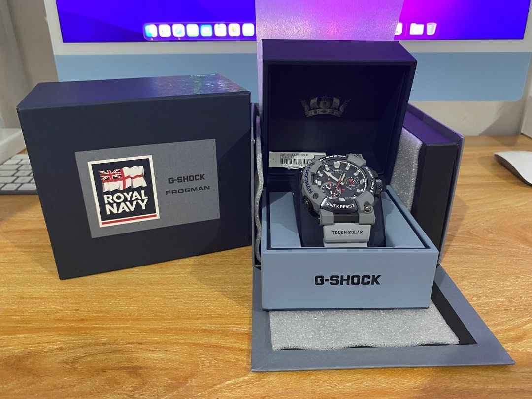 GSHOCK LIMITED EDITION FROGMAN ROYAL NAVY GWF-A1000RN-8, Luxury ...