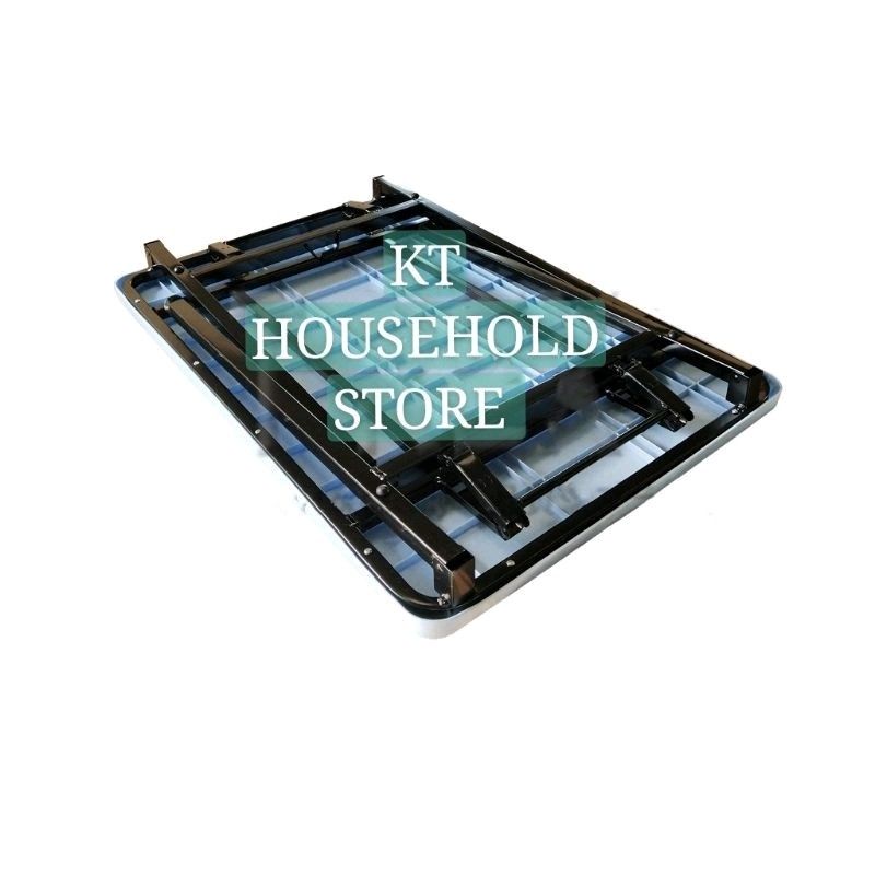 KT WARE 2x3 ft Heavy Duty Foldable Plastic Top Banquet Table/ Folding ...