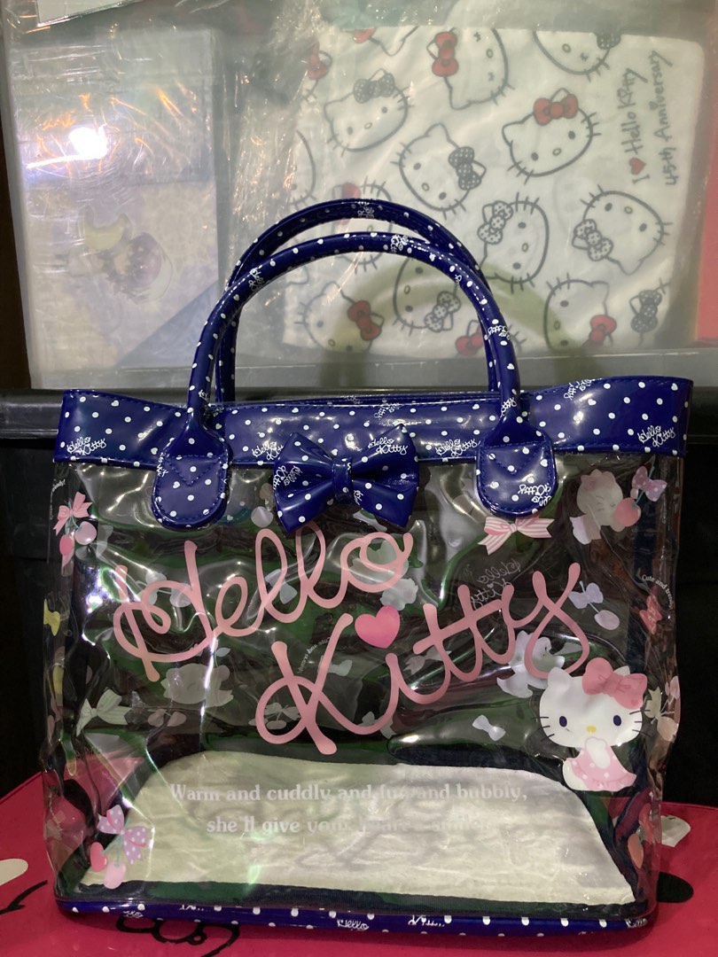 Hello kitty transparent 2n1, Women's Fashion, Bags & Wallets, Tote Bags ...