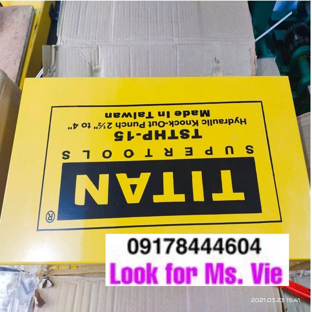 HYDRAULIC KNOCK OUT PUNCHER, Commercial & Industrial, Industrial ...