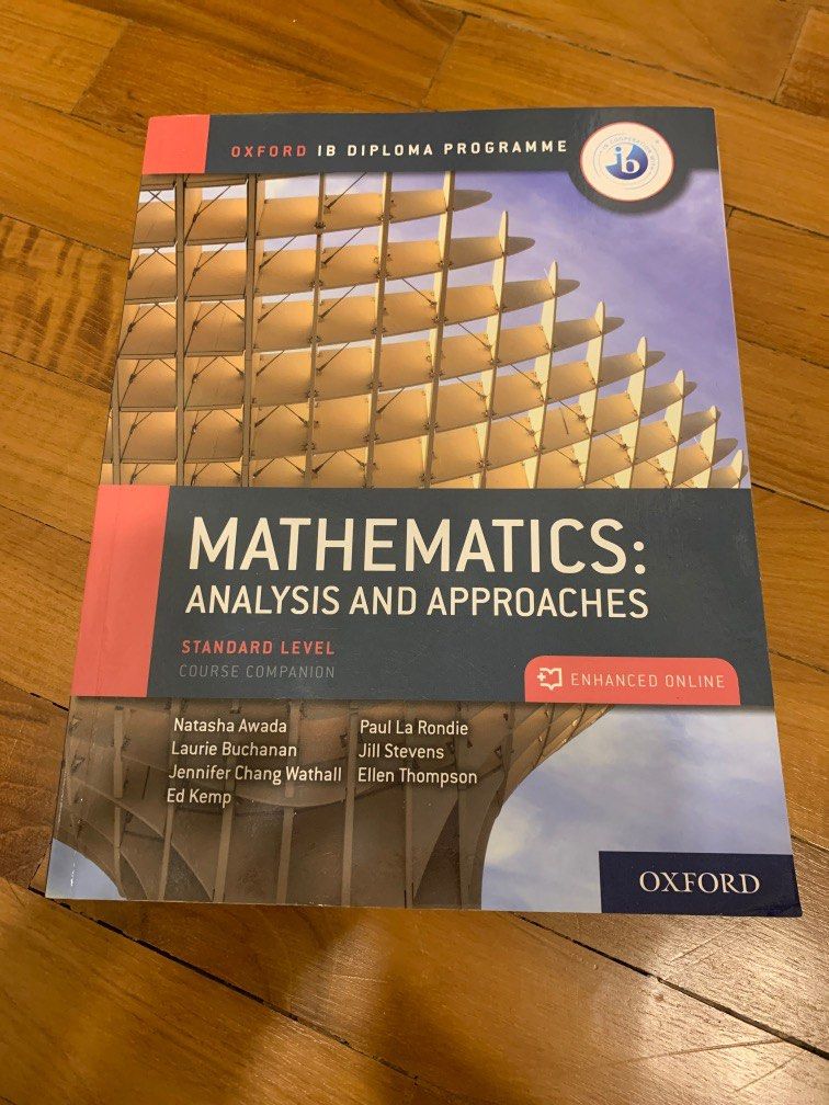 Oxford IB Diploma Programme Mathematics: Analysis and Approaches SL ... Oxford IB Diploma Programme Mathematics: Analysis and Approaches SL ...